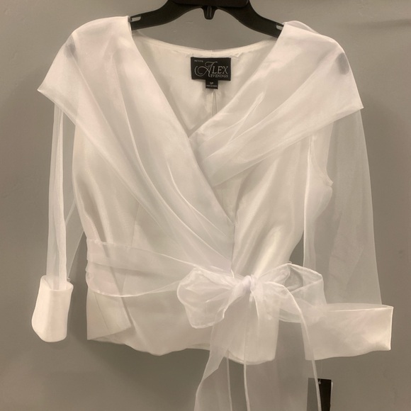 Alex Evenings | Tops | Alex Evenings Elegant Chiffon Top | Poshmark